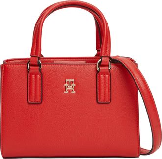 Tommy Hilfiger Damen Th Daily Mini Tote Aw0aw18379 Tragetasche, RED (Primary Red)