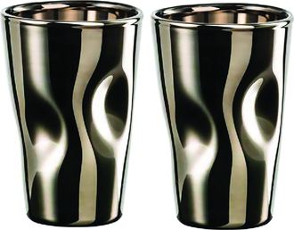 Eisch Eisch Espressoglas 2er Set Unik Platin, Espressotasse, Glas, Platin, 100 ml, 30013212