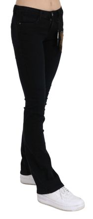 Costume National Womens Black Low Waist Skinny Denim Cotton Jeans Clothing
