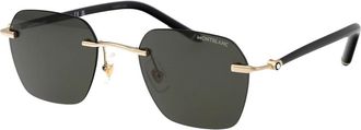 Montblanc Mb0270S Sonnenbrille - - Accessories - Herren - Grau - 51 MM