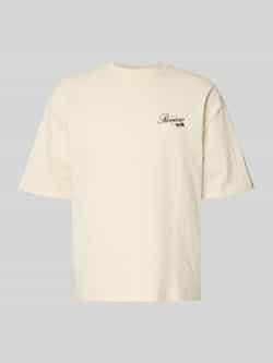 Review T-Shirt mit Rundhalsausschnitt und Label-Print