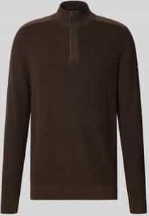 Bugatti Strickpullover mit gepolsterten Schultern