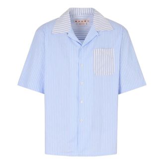 Marni Homme, Chemises, Bleu, Taille: L Striped Shirt