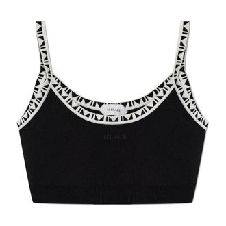 Versace Short Strappy Top - - Tops - Damen - Schwarzk - L