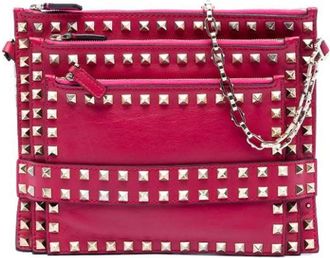 Valentino Sac bandouli&egrave;re clout&eacute; Pre-owned - Femme - Pre-owned - Rose - Taille: ONE Size