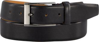 Pierre Cardin Herren Gürtel schwarz Glattleder