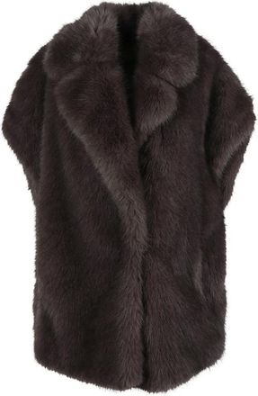 Herno Manteau en fausse fourrure douce - Femme - Vestes - Brun - Taille: 40 FR