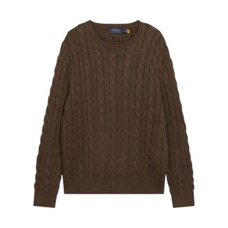Polo Ralph Lauren Zopfmuster-Pullover - - Knitwear - Herren - Braun - M