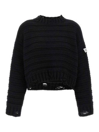 Maison Margiela Pull Col Rond - Noir