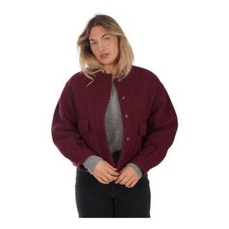 des petit hauts Kurze Jacke - - Knitwear - Damen - Rot - M