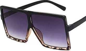 Generic Lunettes de soleil carrées rétro en métal pour hommes et femmes (couleur : C, taille : 1) 2026