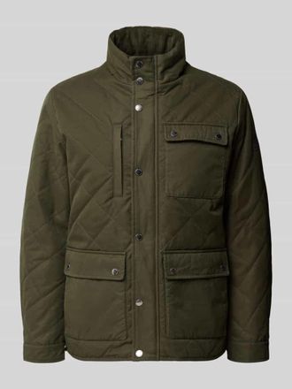 Fynch-Hatton Regular Fit Steppjacke mit Stehkragen und Pattentaschen