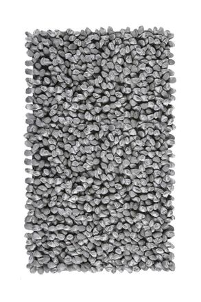 Aquanova Badematte Rocca, Grau, Textil, Uni, quadratisch, 70x120 cm, rutschfest, f&uuml;r Fu&szlig;bodenheizung geeignet, Badtextilien, Badematten