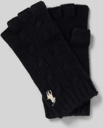 Polo Ralph Lauren Fingerlose Handschuhe aus Woll-Kaschmir-Mix