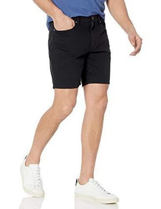 Amazon Essentials Short extensible à 5 poches, avec entrejambe de 17,78 cm, coupe droite Homme, Noir, 34W