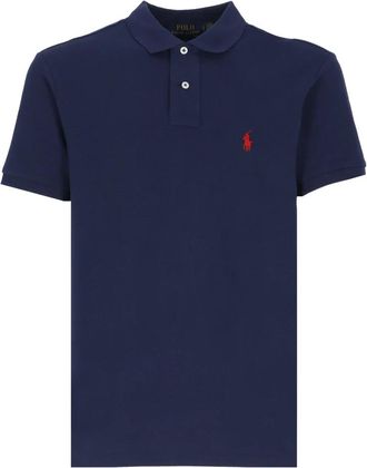 Ralph Lauren Homme, Tops, Bleu, Taille: M Polo Basique en Maille