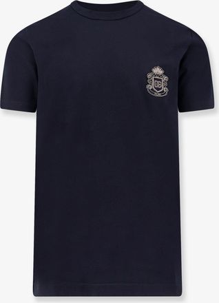 Dolce & Gabbana Cotton t-shirt with logo patch on the front - DOLCE & GABBANA - gender_Man