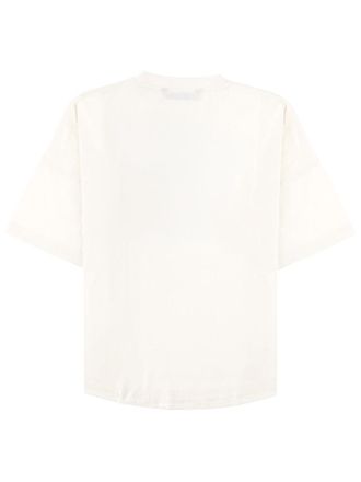 Palm Angels Logo-Embroidered Cotton T-Shirt - White