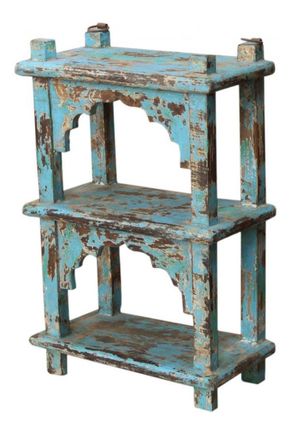 Guru Shop Kleines Regal Modell 40, T&uuml;rkis, 50x33x16 cm