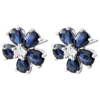 Edenly Ohrstecker Maria Flora - Saphir