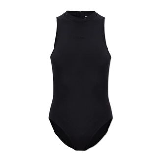 VETEMENTS Bodysuit mit gesticktem Logo - - Tops - Damen - Schwarzk - M