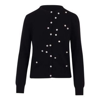 Vivetta Strickjacke mit dekorativen Knopfapplikationen - - Knitwear - Damen - Schwarzk - M