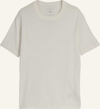 Yohji Yamamoto Y-3 T-Shirt, Schmale Passform weiss