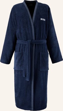 HUGO BOSS Bademantel Edge blau