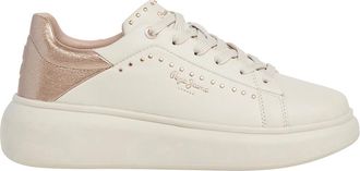 Pepe Jeans London Damen Yara Choice W Sneak, Rosa, Blassbeige, 35.5 EU