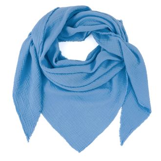 Glamexx24 Damenschal Musselin Dreieck Schal, XXL Schal verschiedenen Farben Halstuch Winterschal aus Baumwolle Hergestellt in Italien