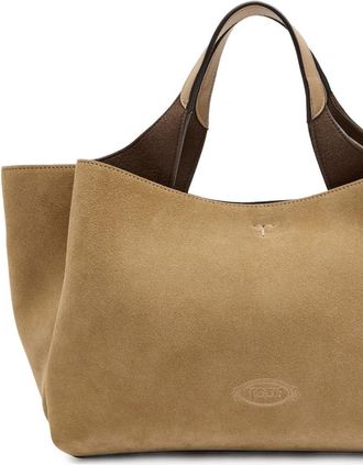 Tod's Suede Tote Bag - Caramel