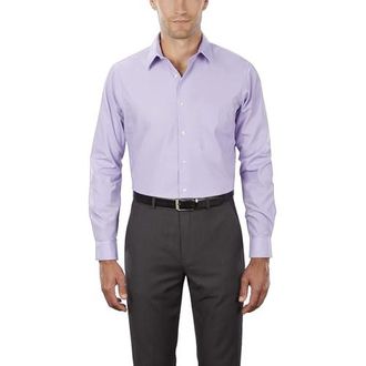 Van Heusen Chemises habill&eacute;es de en Popeline - Coupe Grande et Haute - pour Homme - Violet - 44 cm Cou 89 cm- 91 cm Manches