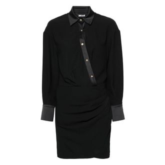 Just Cavalli Schwarzes Minikleid mit langen &Auml;rmeln - - Dresses - Damen - Schwarzk - S