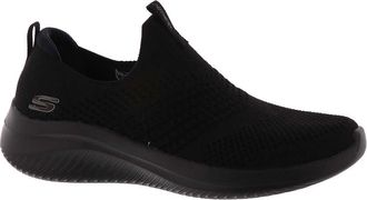 Skechers Damen Ultra Flex 3.0 Classy Charm Sneakers,Sports Shoes, Black Knit/Trim, 38.5 EU