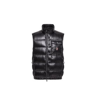 Moncler Moncler Uychi Packable Down Gilet, Men, Black, Size: 1