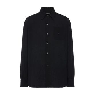 Maison Margiela Lang&auml;rmliges Shirt - - Shirts - Herren - Schwarzk - L