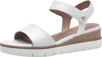 Tamaris Femme 1-28203-42 Sandale, Cuir Blanc, 38 EU