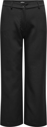 Only Carmakoma Damen CARLANA-Berry MID Straight Pant WVN Anzughose, Black, 42/L