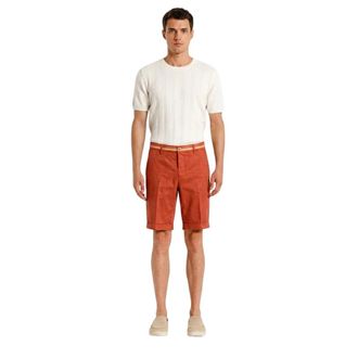 Mason's Torino Oxford Chino Bermuda - - Shorts - Herren - Rot - S