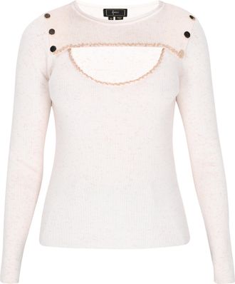 Faina Pullover Frauen cremefarben