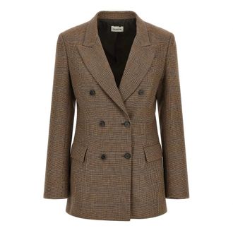 P.A.R.O.S.H. P.a.r.o.s.h. - Riley Blazer - Femme - Vestes - Brun - Taille: 36 FR