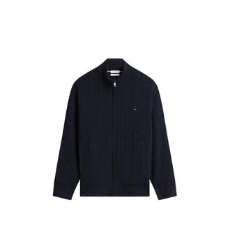 Tommy Hilfiger Pull droit col montant torsad&eacute; en laine