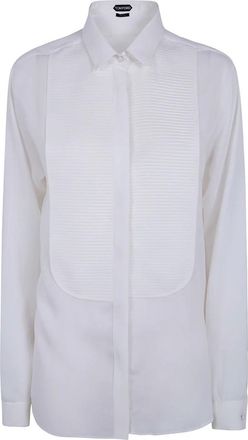 Tom Ford Femme, Blouses et Chemises, Blanc, Taille: 36 FR Chemises