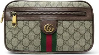 Gucci Portemonnaies - GUCCI OPHIDIA G&Atilde;oeRTELTASCHE BANANE BEIGE AUS GG-LE - Gr. unisize - in Beige - f&uuml;r Damen