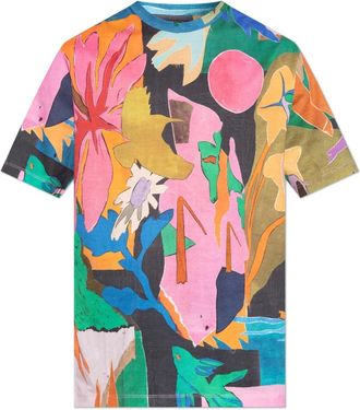 Paul Smith Homme, Tops, Multicolore, Taille: S T-Shirt avec Imprim&eacute;