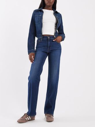Levi's 723 High-Rise Straight Jeans in Dunkelblau