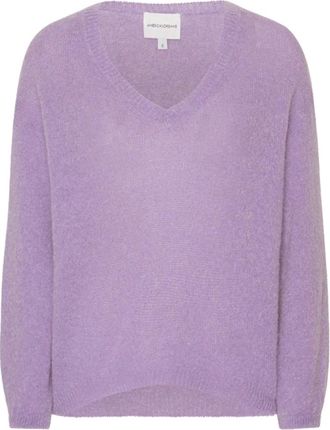 Americandreams Americandreams, Femme, Pulls, Violet, Taille: 42 FR Silja V Neck Knit