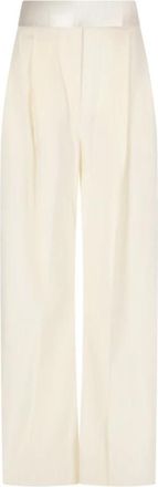 The Attico Femme, Pantalons, Beige, Taille: 36 FR Gary Long Pantalons