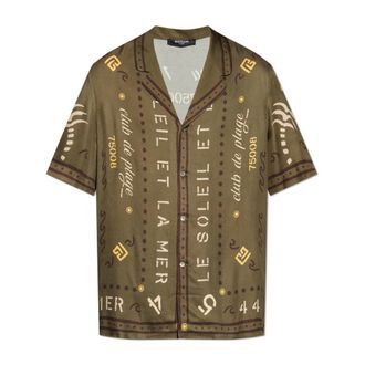 Balmain Kurzarmhemd - - Shirts - Herren - Gr&uuml;n - S