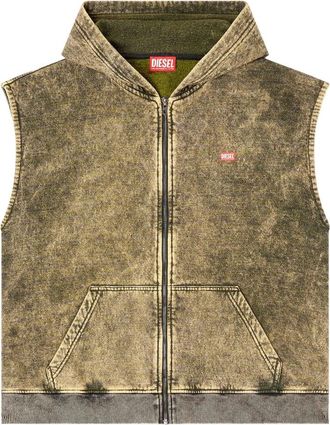 Diesel Homme, Vestes, Vert, Taille: S Sleeveless Sweat &agrave; capuche